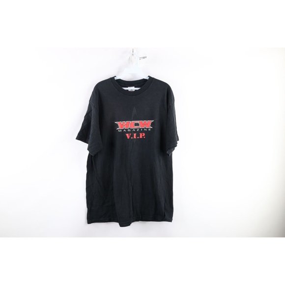 Vintage | Shirts | Vintage 9s Xl Faded Wcw Magazine World Championship ...